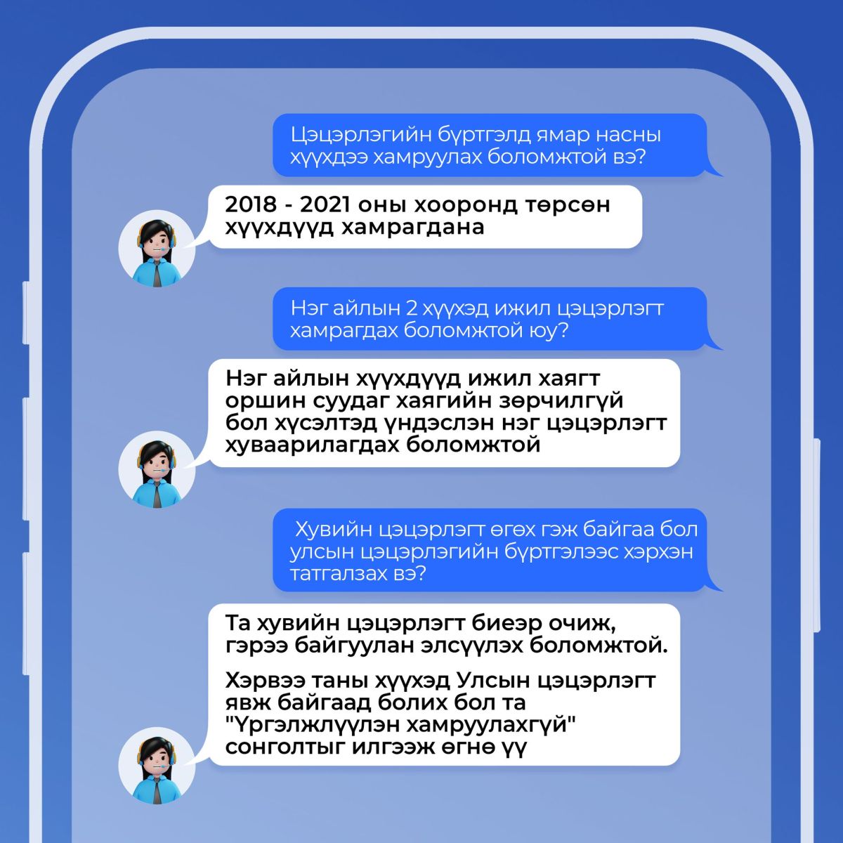 Цэцэрлэгийн бүртгэлтэй холбоотой түгээмэл асуулт хариултууд